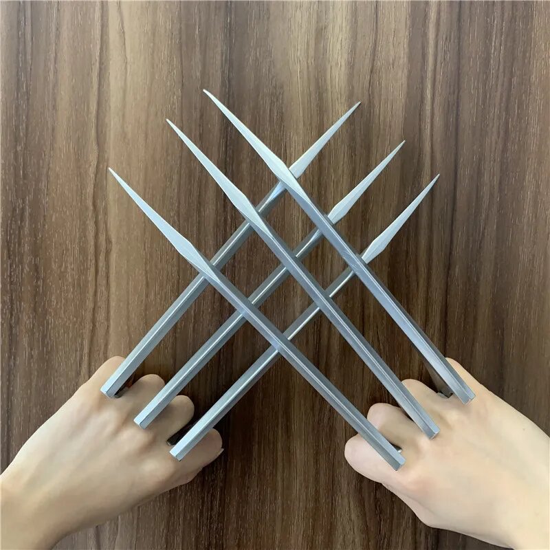 Перчатки когти Wolverine серые, 25см