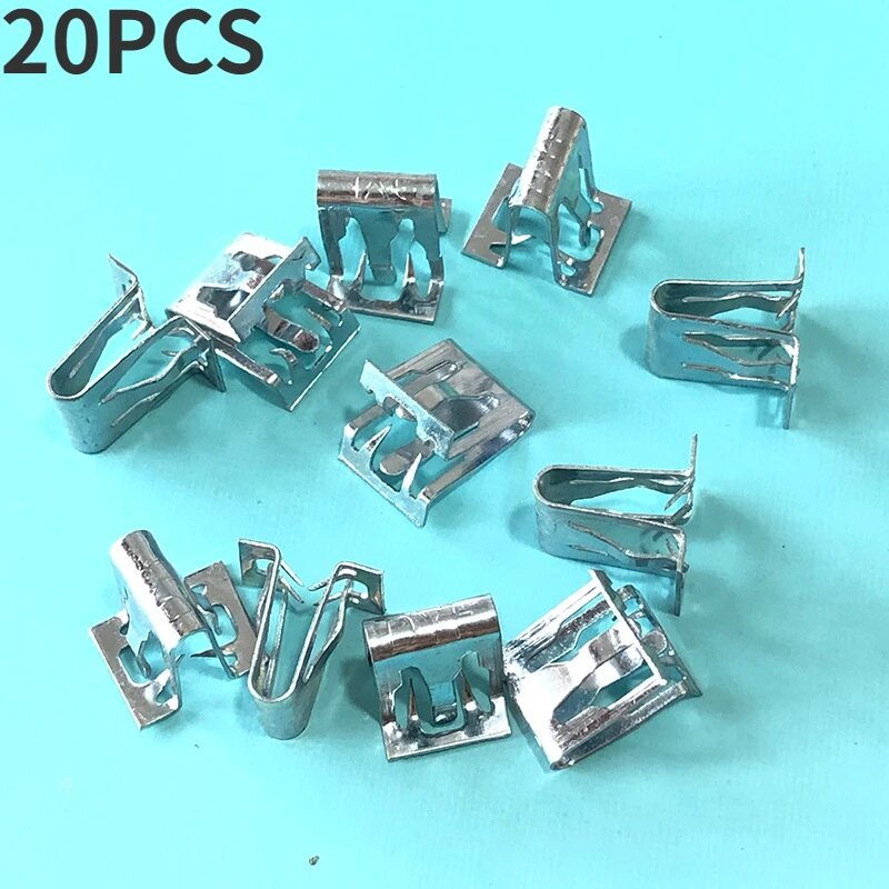 Металлический фиксатор-клипса, универсальный крепежный зажим для передней панели автомобиля, приборной панели, Ford, Mazda, Audi, Toyota, аксессуары, 10 шт.