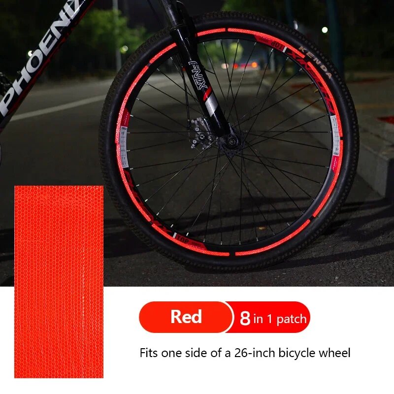 Светоотражающие наклейки для велосипеда, MTB, колеса велосипеда, спицы, трубки, полоска, клейкая лента, защитный декор, наклейка на обод, аксессуары для велоспорта, 6 цветов