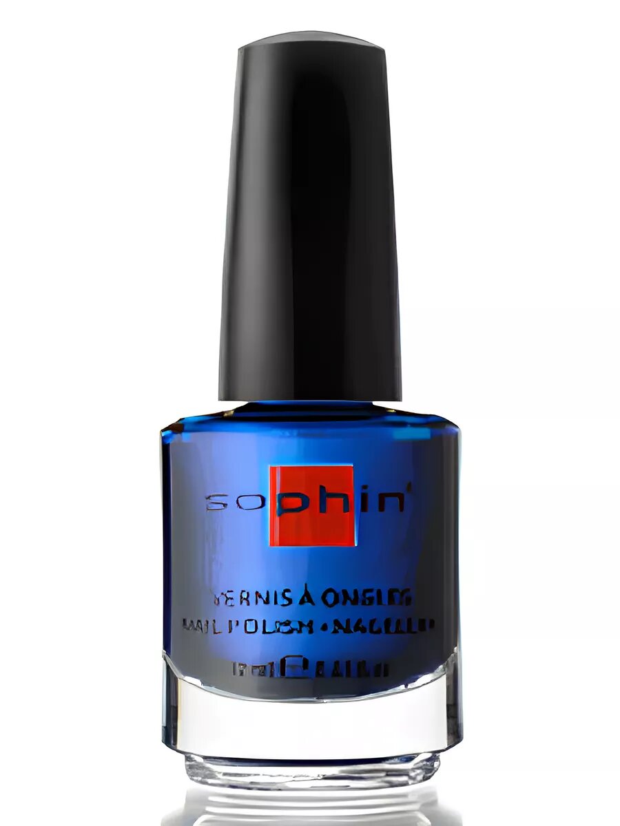 Лак для ногтей Sophin №366, для маникюра и педикюра, тёмно-синий шиммерный с металлическим финишем, 12мл