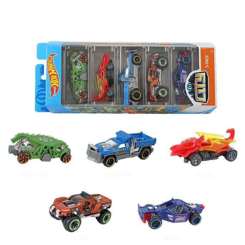 Набор машинок Hot Wheels City, базовая, 1806_FYL25, 5 шт