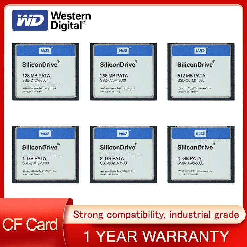 Western Digital CF карта памяти 512 МБ