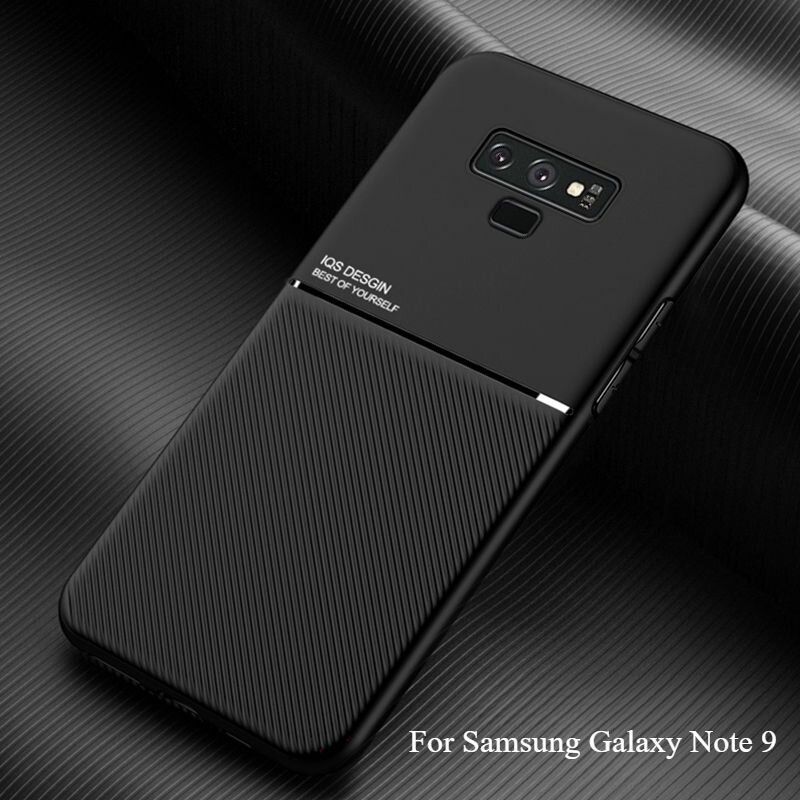 FASNYA Чехол из деловой кожи для Samsung Galaxy Note 9 (Самсунг Галакси Ноут 9) с магнитным автомобильным держателем, тонкий защитный чехол для смартфона