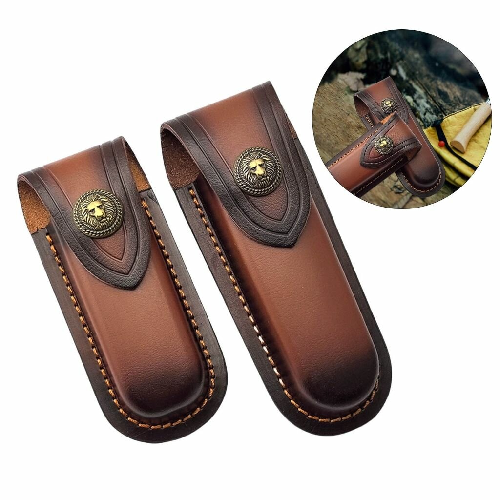 Набор складных ножей из воловьей кожи-L