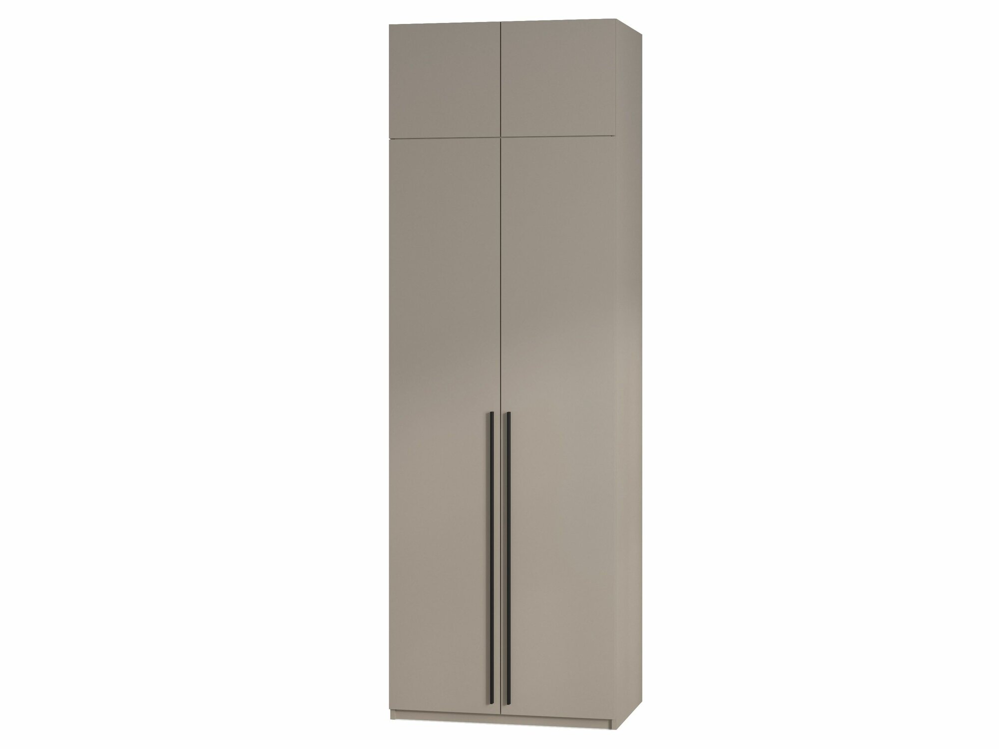 Шкаф распашной МногоМеб Лаура 2-А ПУШ 80х40х240 двустворчатый, антресоль, грейдж