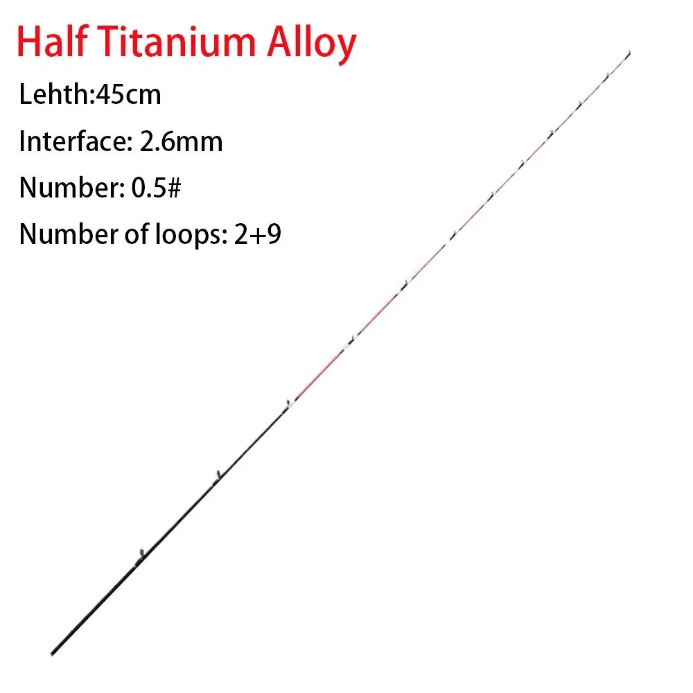 Спиннинговая вершинка из углеродного волокна Half 45cm 2.6 0.5