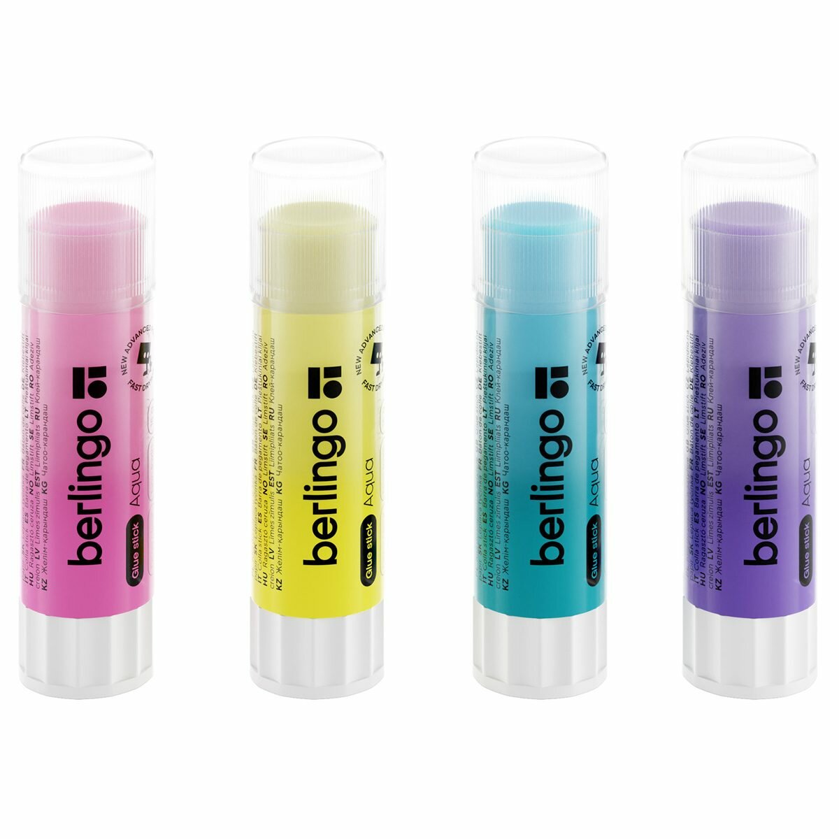 Клей-карандаш Berlingo Aqua, 15г, цветной (FPp_15100), 1шт.