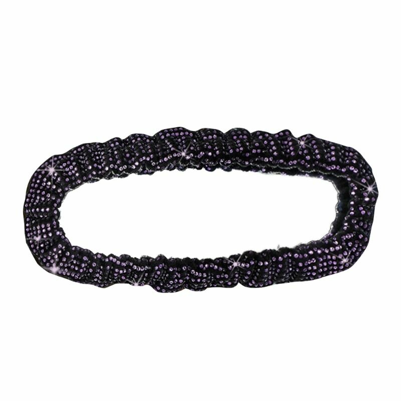 Набор бриллиантовых украшений для зеркала заднего вида в салоне автомобиля-фиолетовый