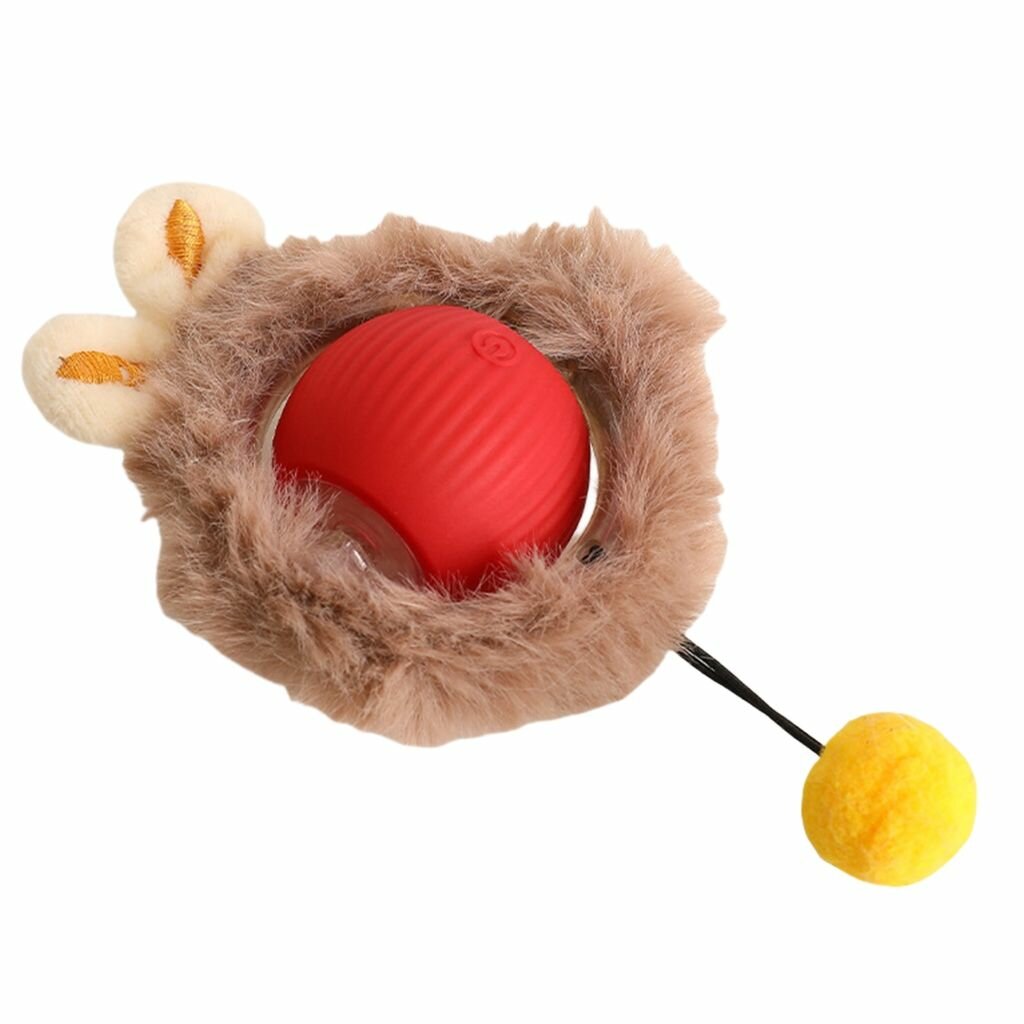 Плюшевая забавная игрушка для кошек-красный плюш