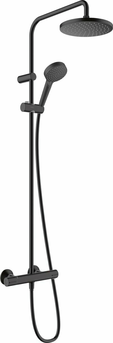 Душевая система c термостатом, черный матовый, Hansgrohe Vernis Blend 26276670