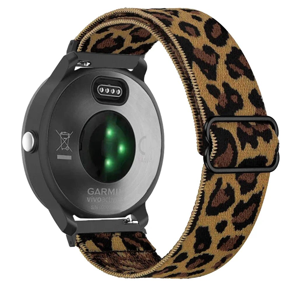 Эластичный нейлоновый ремешок Blitzcat для Garmin Vivoactive 5 4 3, Forerunner 245 255S 265, Venu Plus 3 2 SQ