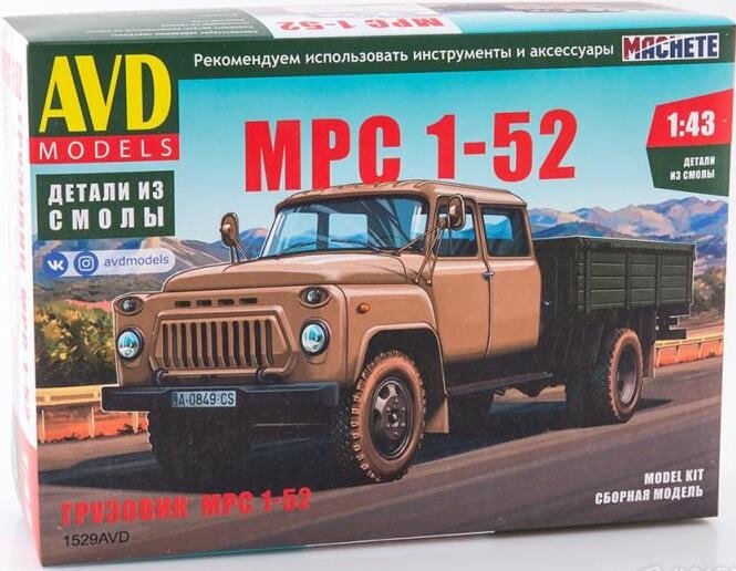 Сборная модель Грузовик МРС-1-52 на базе ГАЗ-52 (1/43) 1529AVD