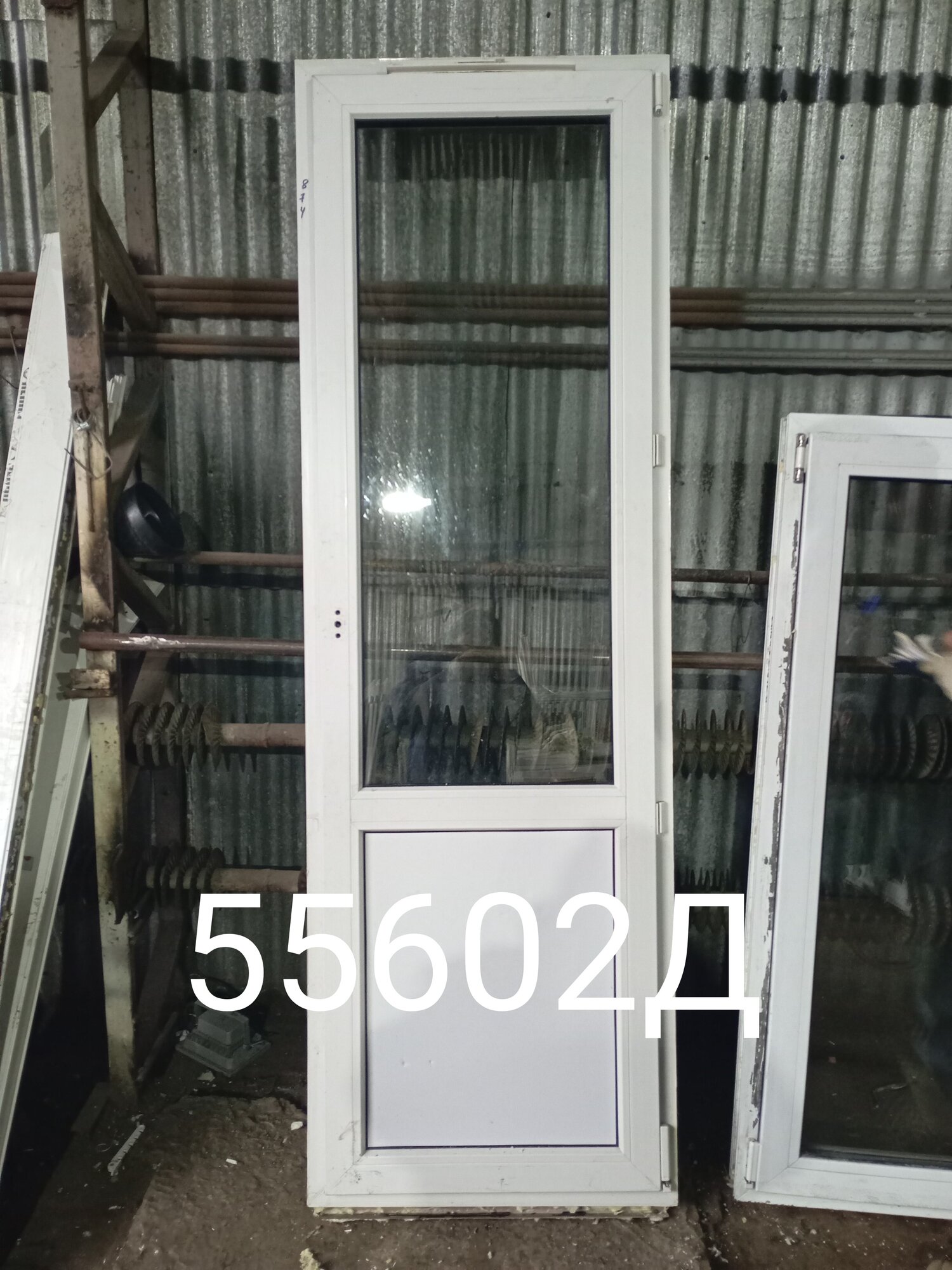 Двери Пластиковые Б/У 2160(в) х 700(ш) Балконные