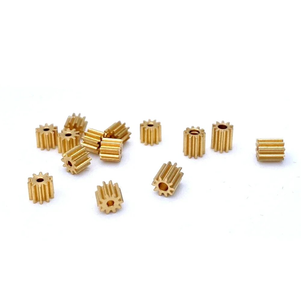 Мини-медная латунная шестерня 0,3 м 10 т 8/9/10/11/13 зубьев диаметр отверстия 1/1,5/2 мм игрушки модель DIY