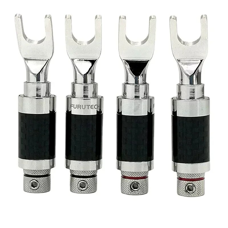 Axinite Банановые разъёмы Furutech Hi-Fi из углеродного волокна 4 шт. Spade Plug