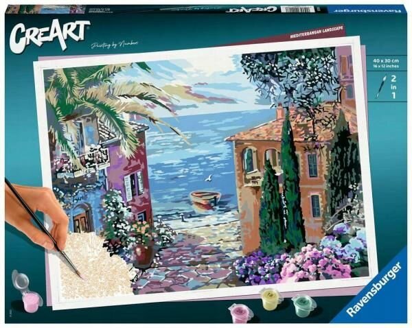 Картина по номерам CreArt - Набор для творчества - Средиземноморский пейзаж - Креарт 202188