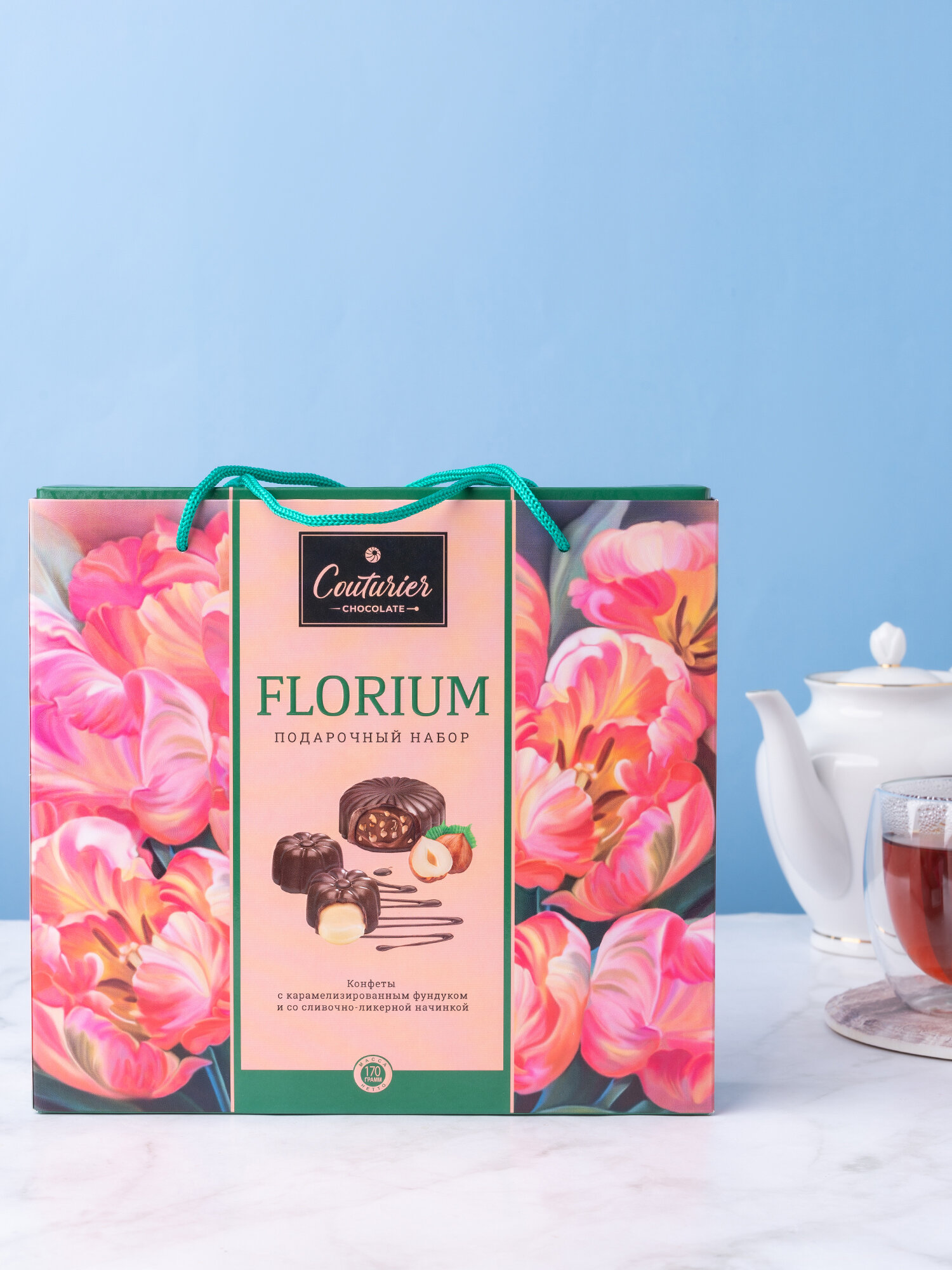 Набор шоколадных конфет Florium Тюльпаны в сумке 170 гр