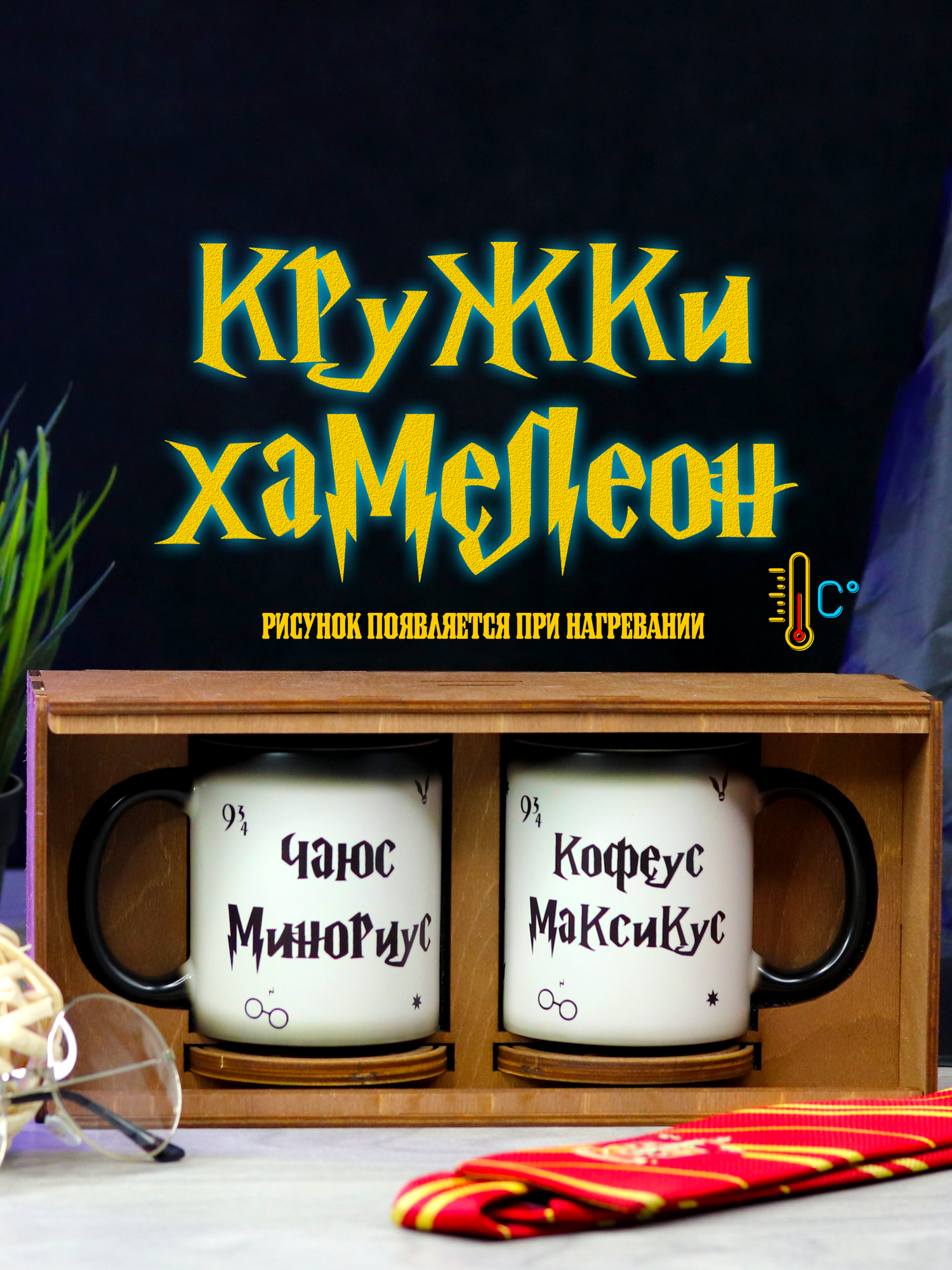 Кружка хамелеон гарри поттер