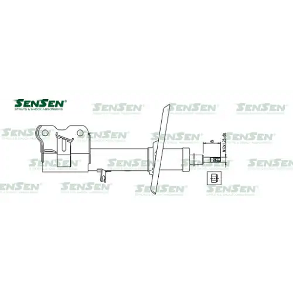 SENSEN 42141691 амортизаторпереднийправыйовыйnissanmurano