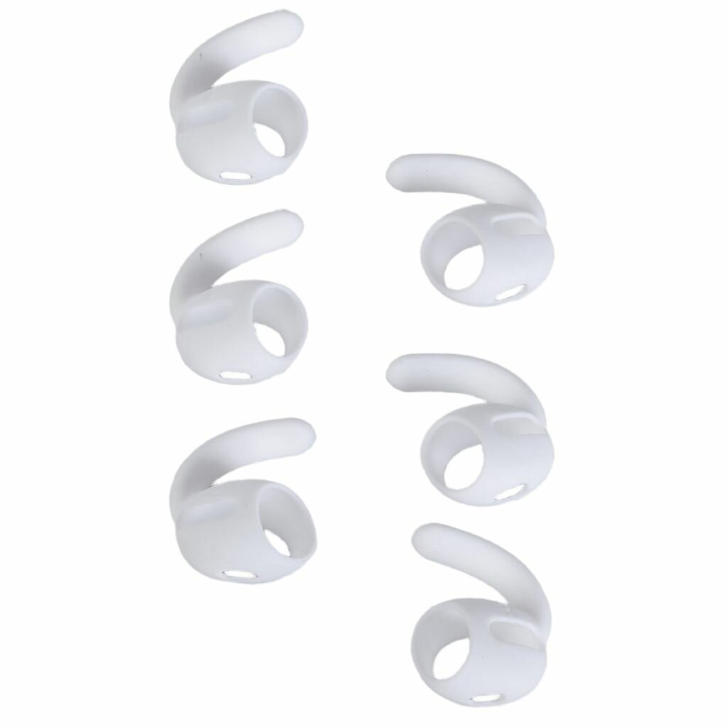 3 набора силиконовых насадок для наушников, комфортное ношение, Белый
