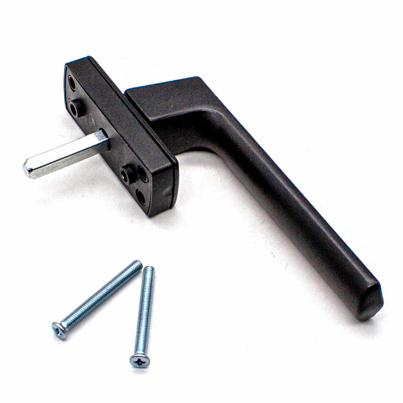 Ручка оконная FORWIN, штифт 37 мм, чёрная RAL9005 металл