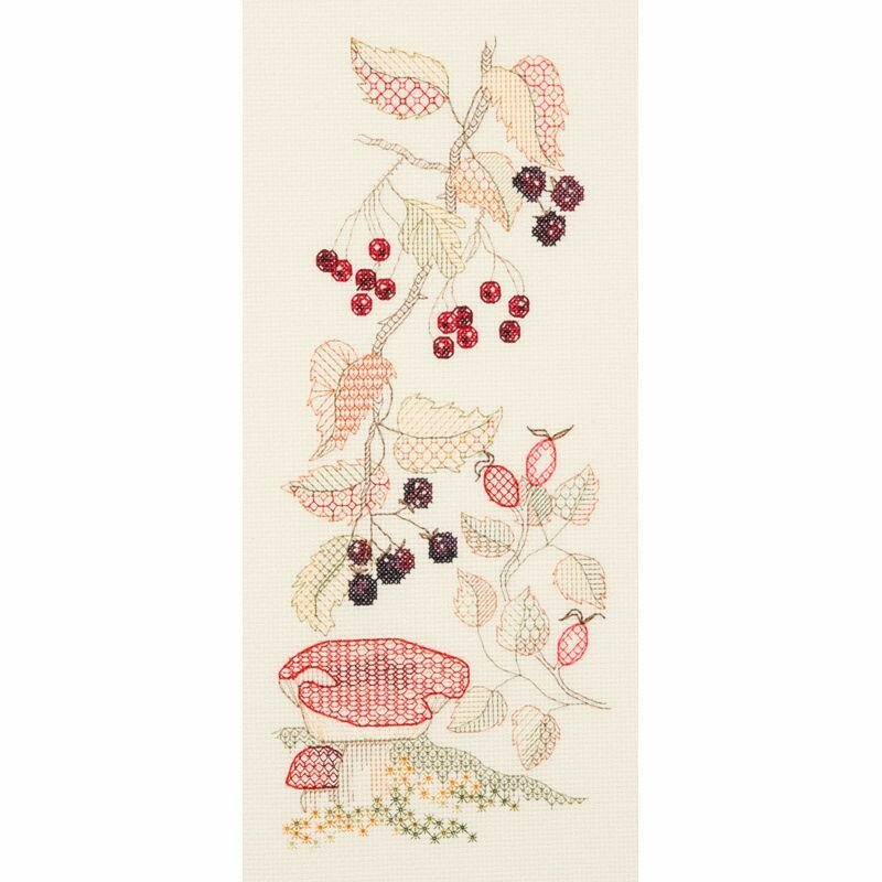 Набор для вышивания DERWENTWATER DESIGNS "Seasons Panel", Autumn, канва, мулине