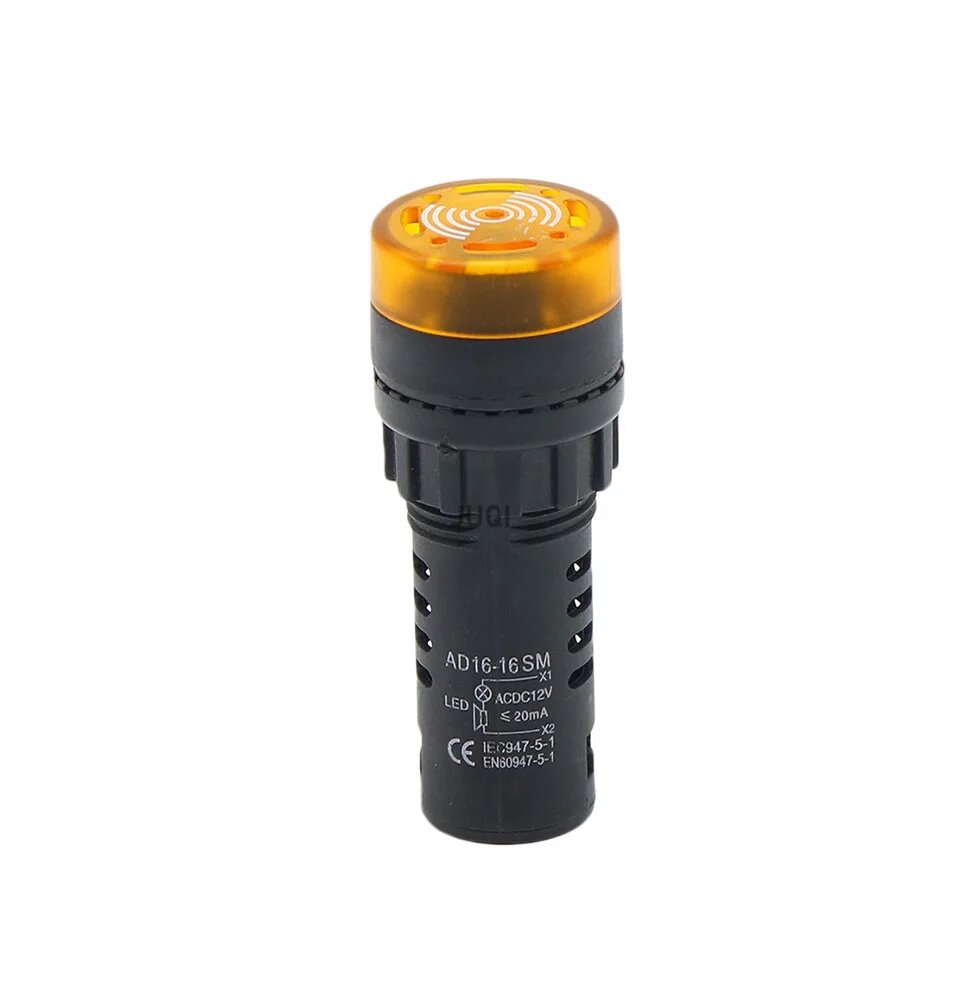 Мигающий световой индикатор AD16-16SM, Yellow, 220V