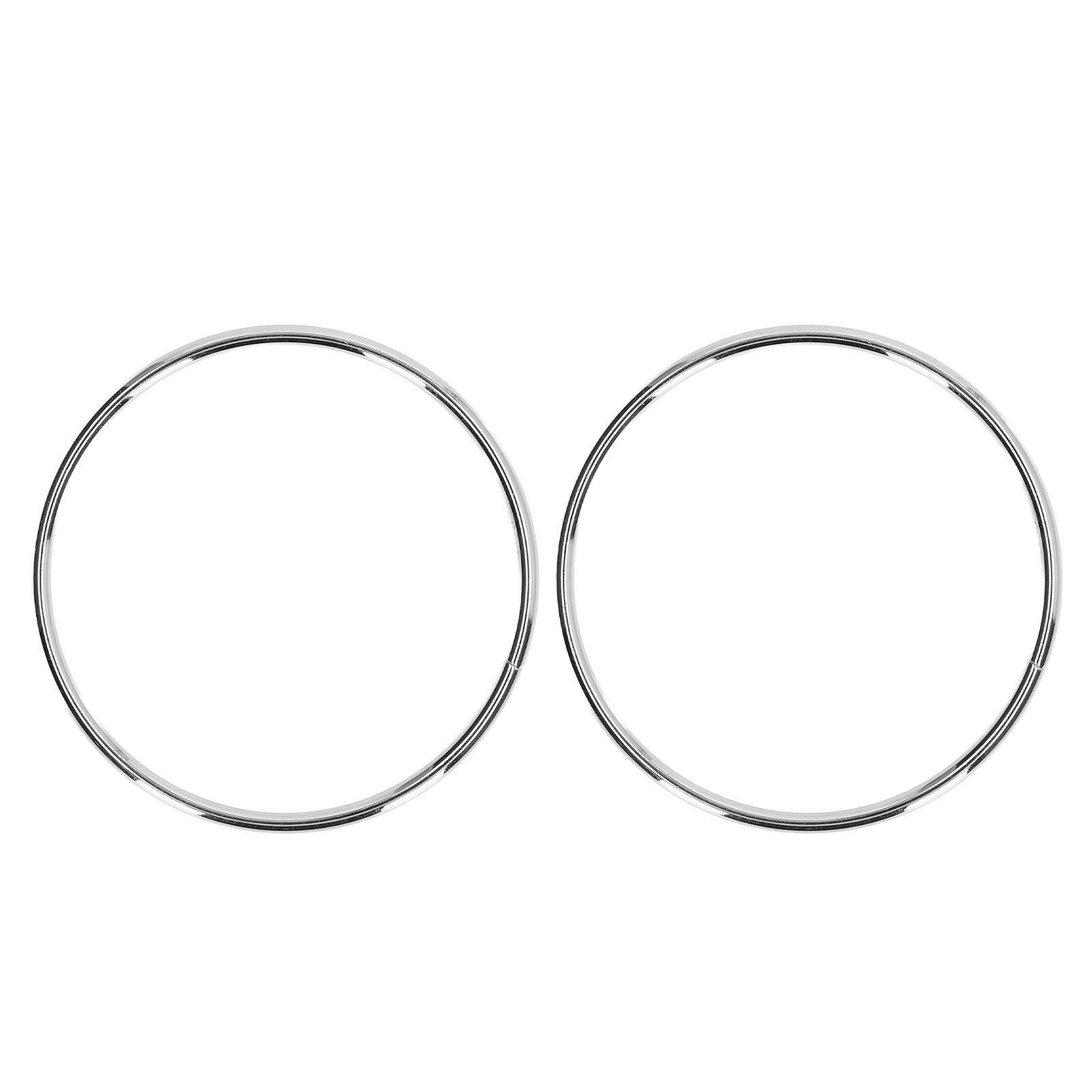 2PCS Handbag Handles DIY Accessories Fine Workmanship Round Shape High Hardness Bag HandlesWhite Nickel