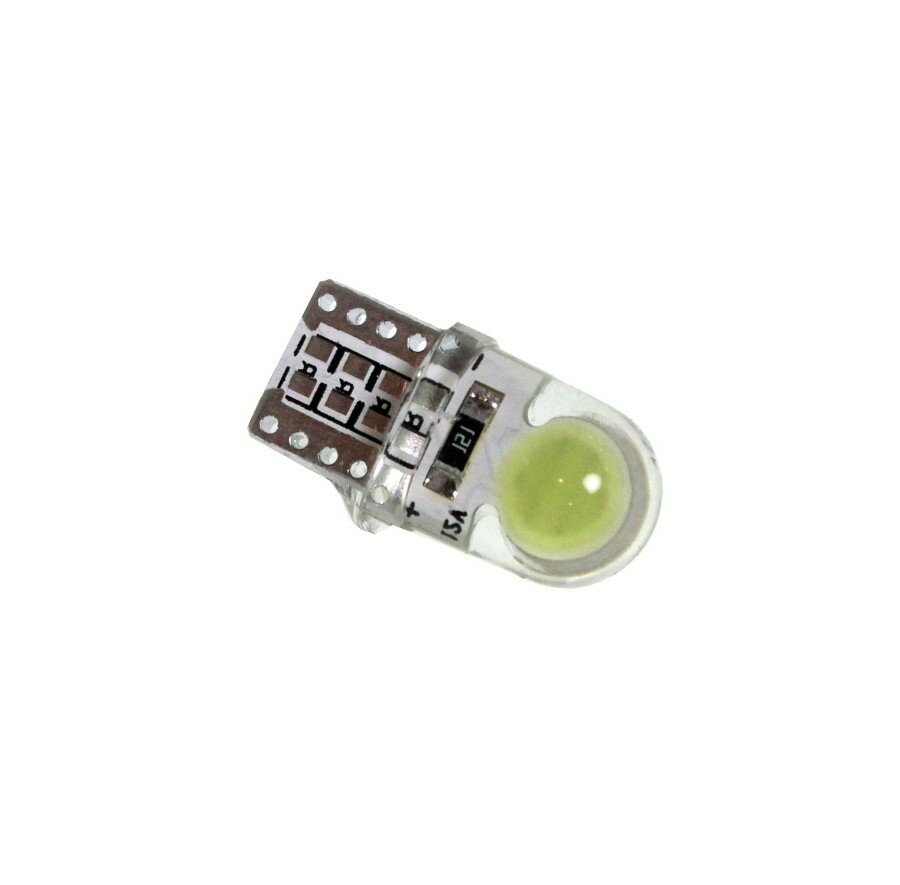 Cветодиод 12V T10 (2 LED) COB (Diameter=6mm ) W5W белый TM NORD YADA