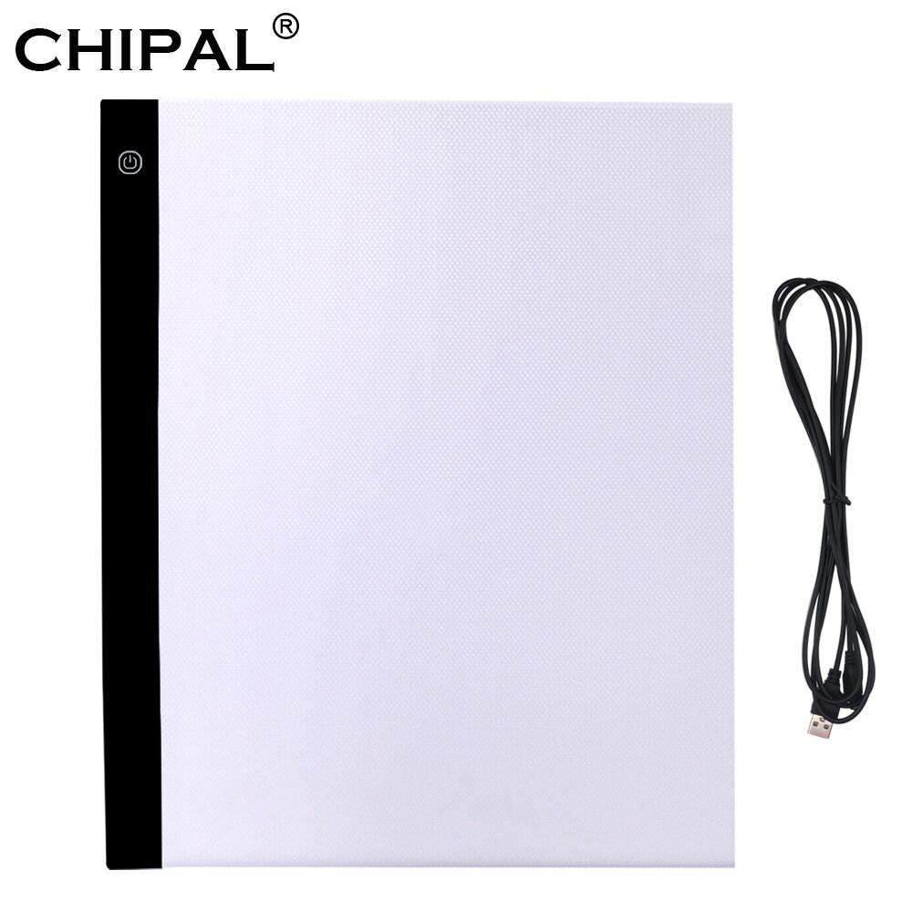 LED световой планшет CHIPAL A3 Трехуровневая яркость Графический доска для рисования и копирования