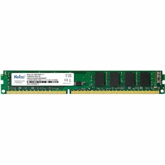 Модуль оперативной памяти Netac NTBSD3P16SP-08 NTBSD3P16SP-08