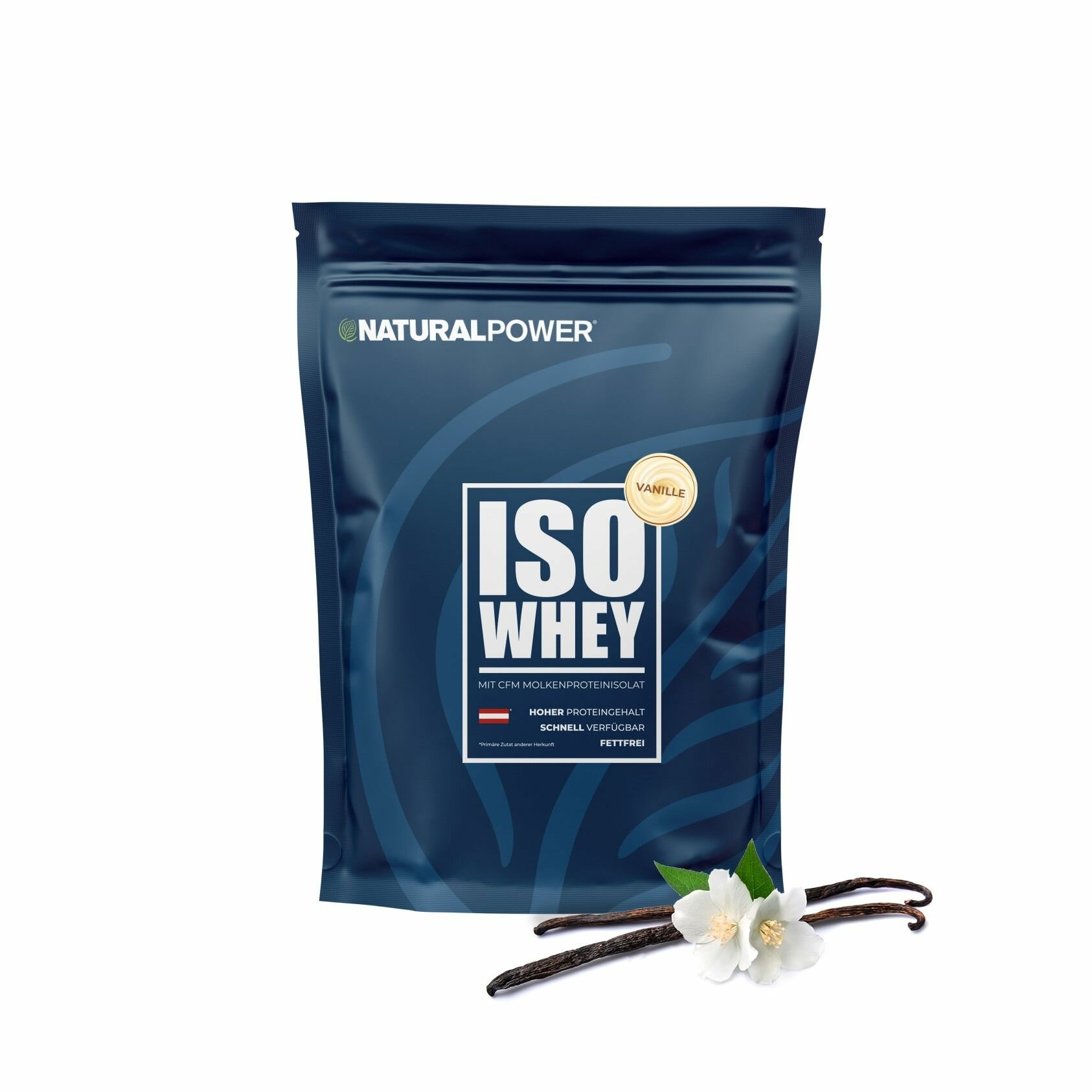 Изолят протеина Natural power 500 гр Ваниль, Австрия