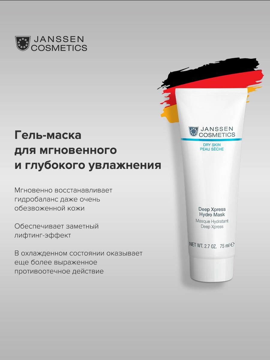 Janssen Cosmetics Гель-маска для мгновенного и глубокого увлажнения кожи Deep Express Hydro Mask 75 мл.