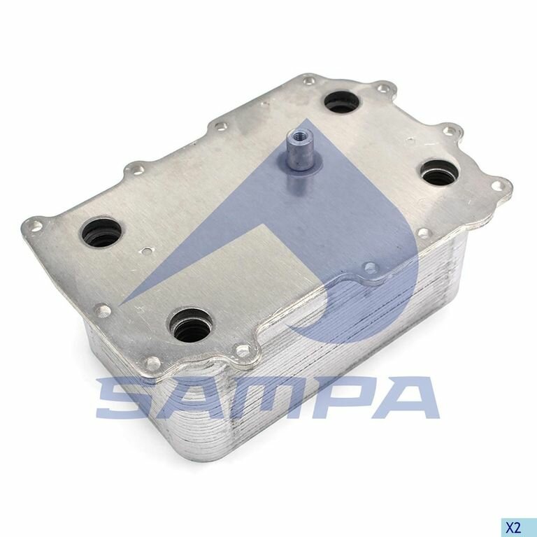 Радиатор масляный для ДАФ XF 02-, CF 05- арт 052110 SAMPA