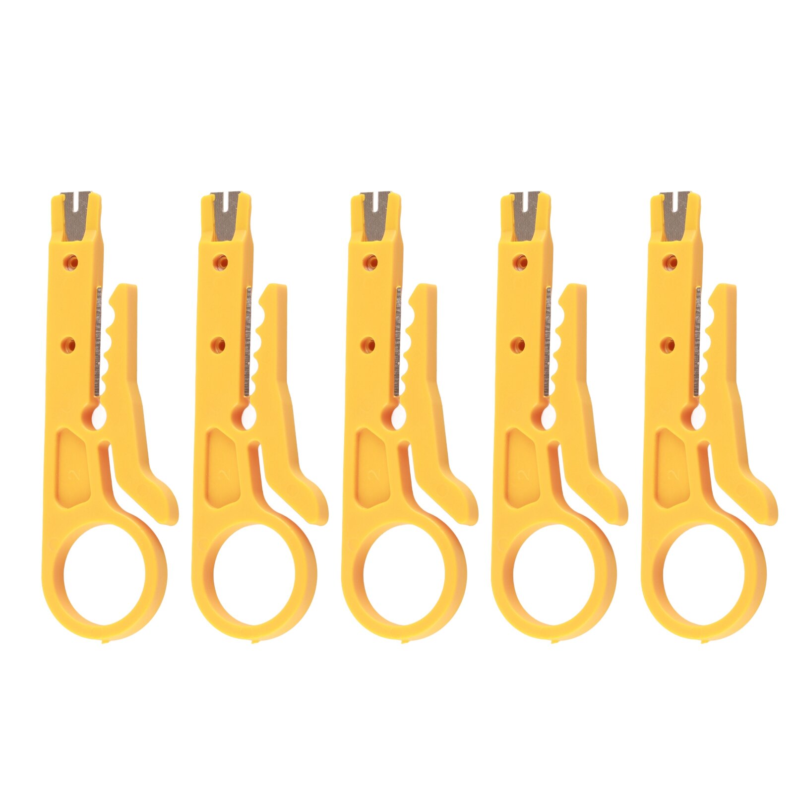 5 шт. Миниатюрные портативные и прочные инструменты для зачистки проводов, подходят для сетей, кабелей CAT5, CAT5e, CAT6, 3D-принтеров, с трубкой из птфэ.