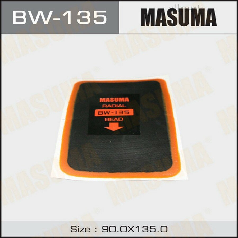 MASUMA BW-135 Заплатки боковых порезов 90х135mm. 2 слоя корда
