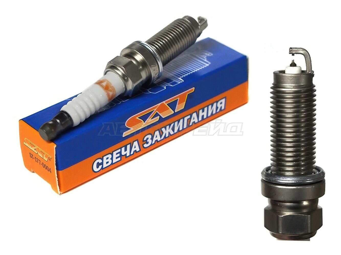 Комплект свечей зажигания 4 шт для Ниссан Блюберд, Куб, Ноут, Тиида арт ST1770004 SAT