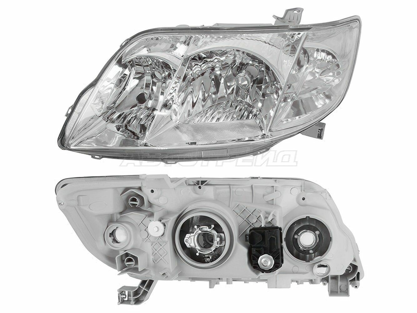 Фара левая, механический корректор для Тойота Королла Fielder арт ST21211G4L SAT