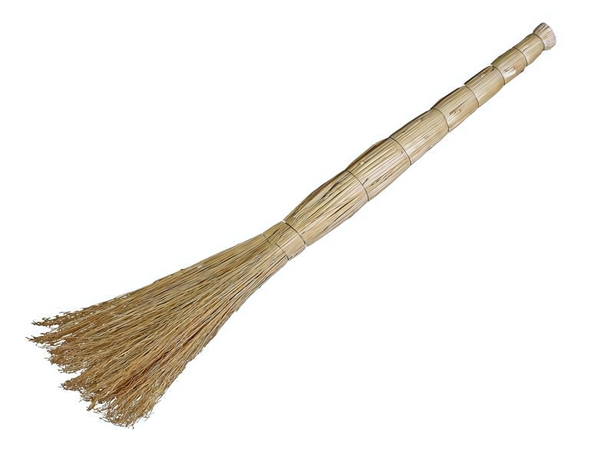 Веник сорго 5-ти лучевой, натуральные волокна, удобная ручка, 120 см