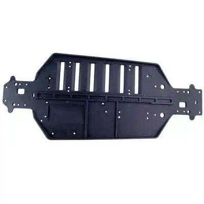 Пластина шасси HSP 04001, черная, 1:10
