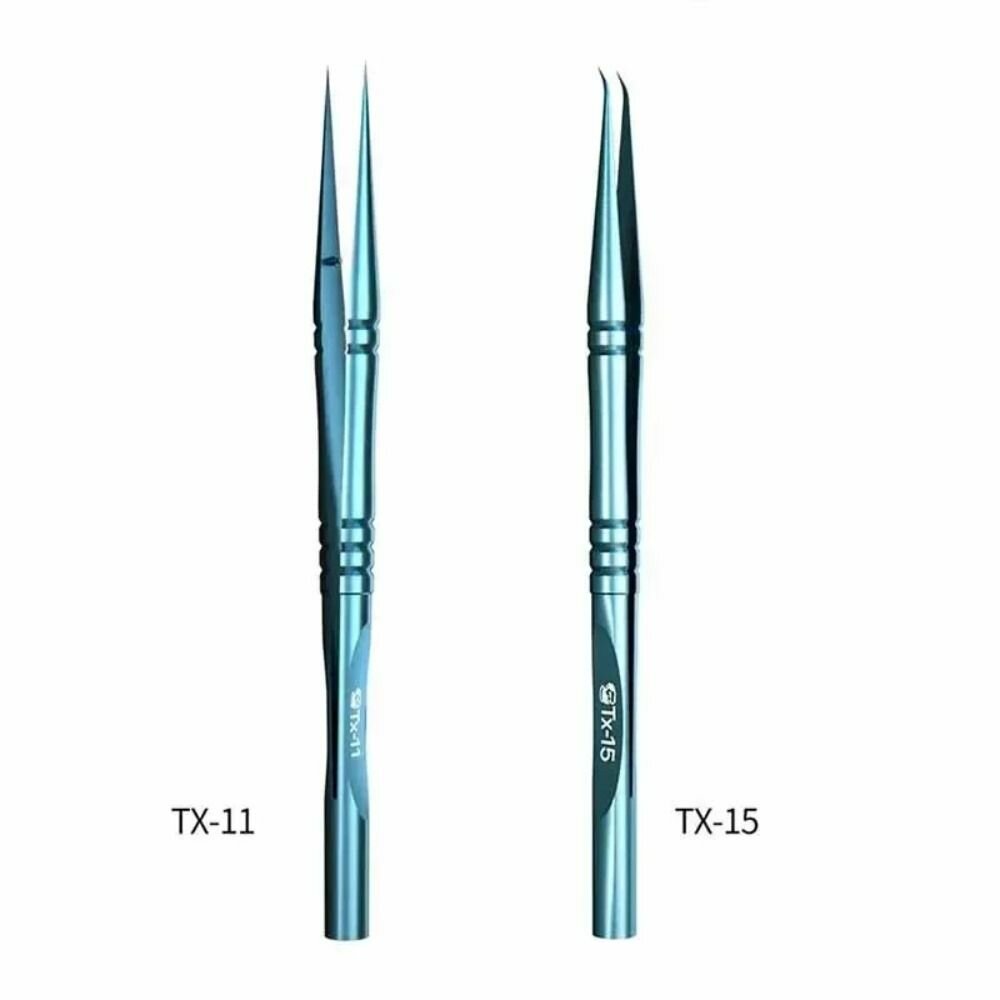 MECHANIC Титановый спрыгивающий пинцет Высокостойкий высокотемпературный сверхострый пинцет для обслуживания PCB BGA