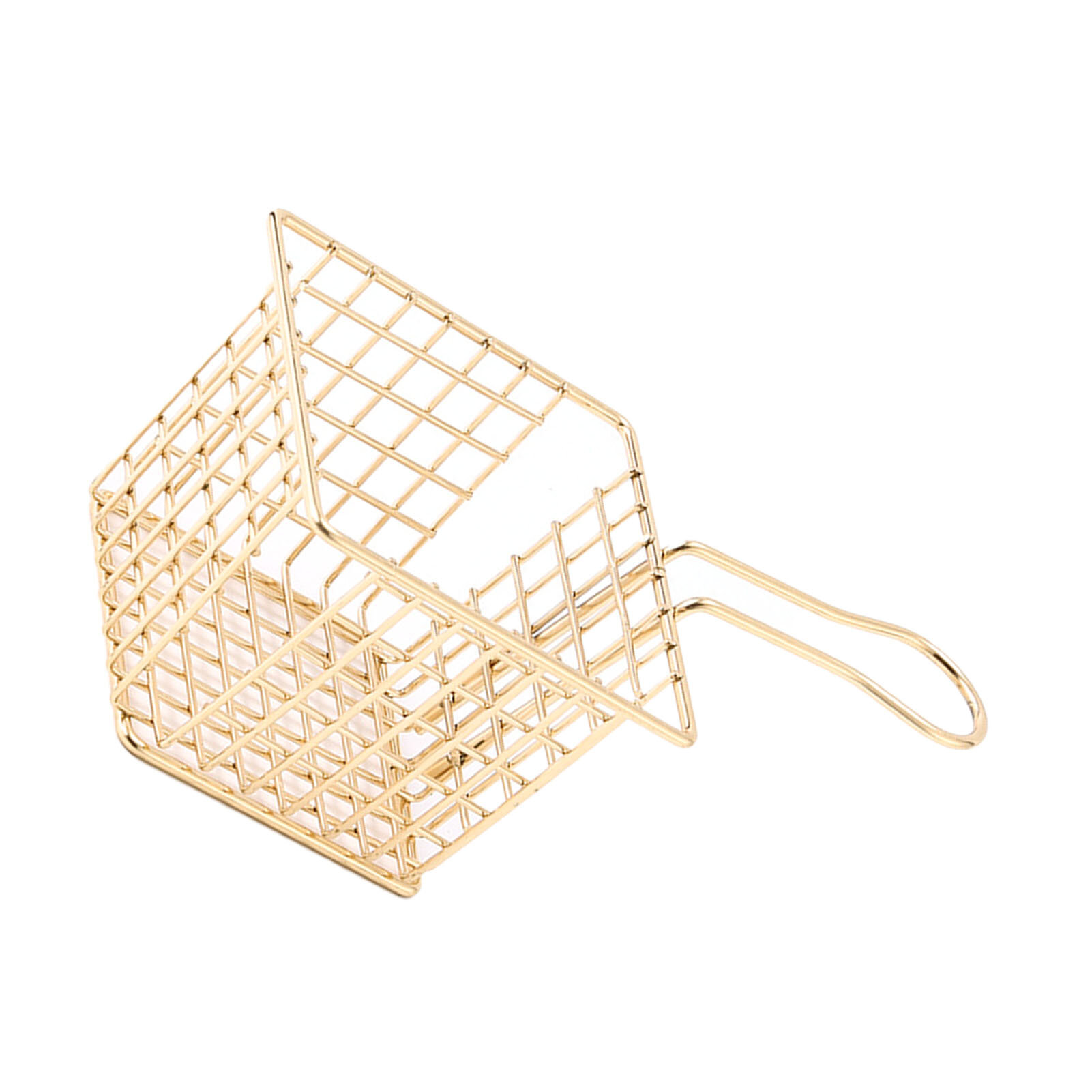 Корзина для фритюрницы, утюг, держатель для картофеля фри, ситечко для жарки с ручкой для ресторана, дома, имитация золота