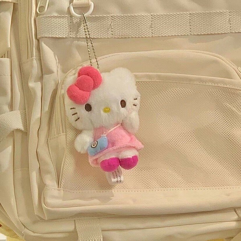 Мягкая плюшевая сумка-брелок с изображением Хелло Китти, кулон, украшение для рюкзака