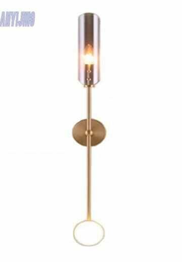 Двусторонний бра из молочно-белого стекла сажи 75см теплый светANYIJMO