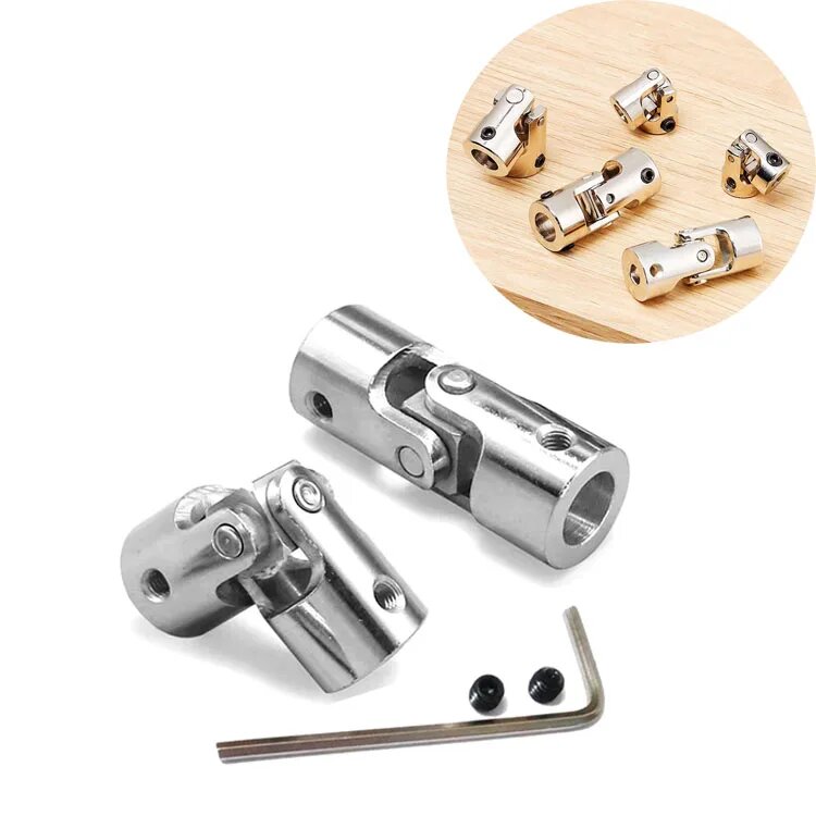 1 шт, муфта вала автомобиля на радиоуправлении, металлический карданный шарнир, разъем двигателя, универсальный шарнир, карданный подвес 2/2,3/3/3,17/4/5/6/8/10/12 мм