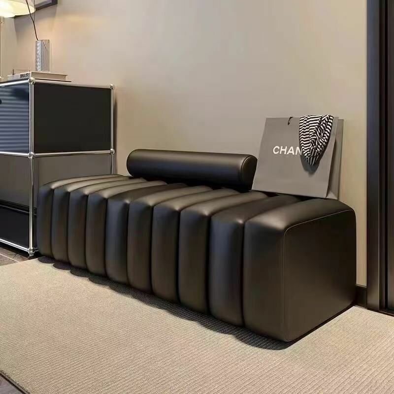 Легкий роскошный диван для спальни с ножной педалью 80*40*43 WangXiang-10.24bandao