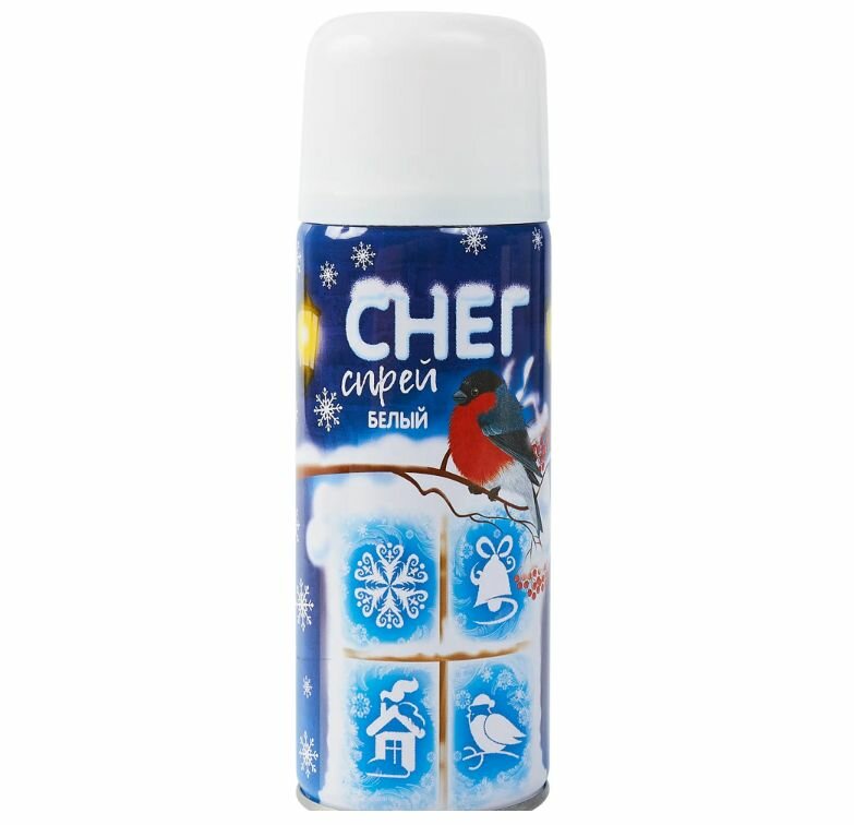 Искусственный снег спрей белый 250 мл