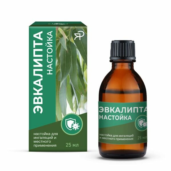 Эвкалипта настойка для ингаляций и местного применения 25мл