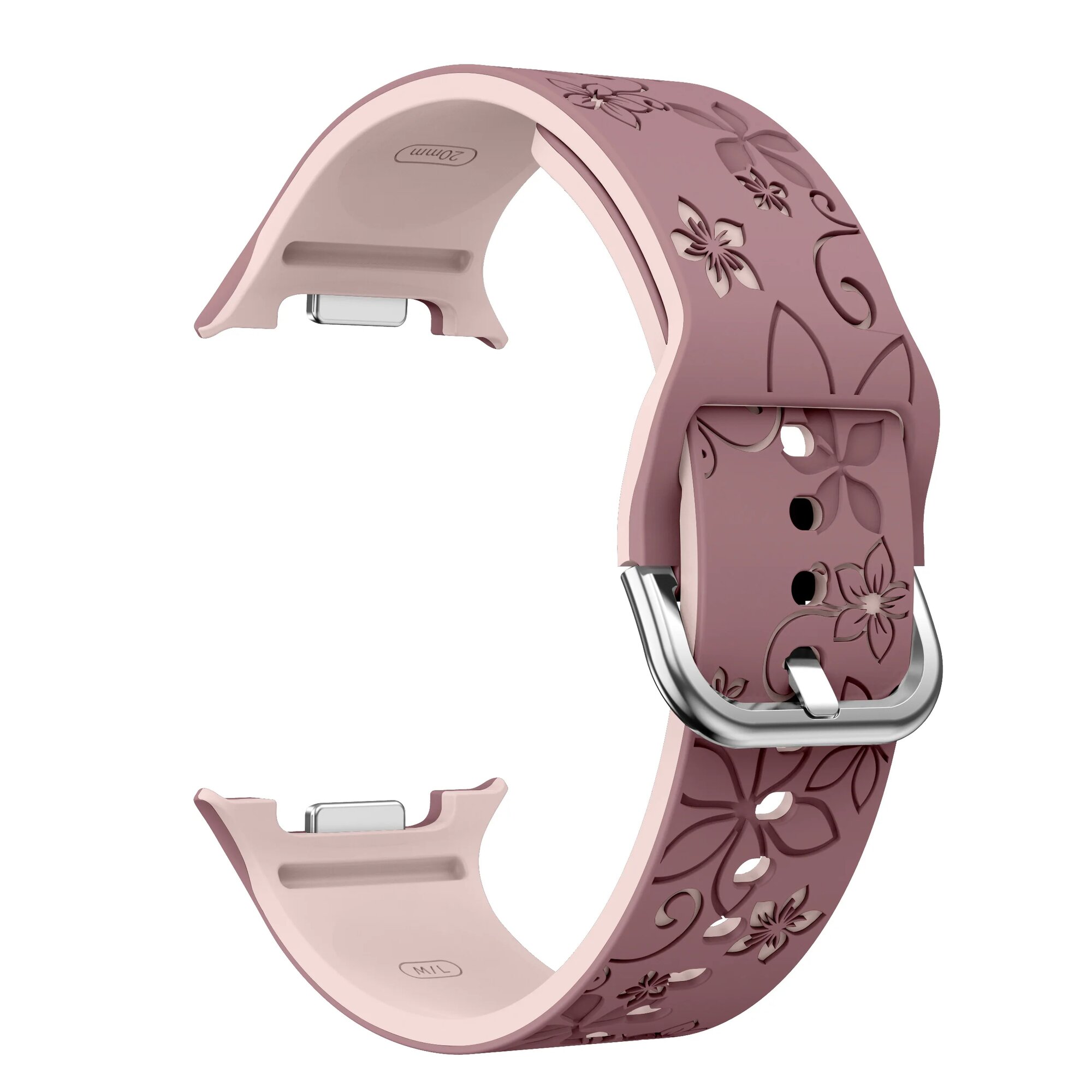 Ремешок CAOWTAN для Samsung Galaxy Watch 8/8 Classic Розовый, Galaxy 8 40mm, Smoky purple