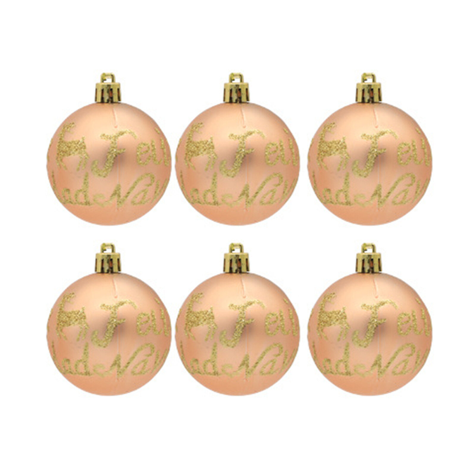 6pcs Рождественские блеск буквы